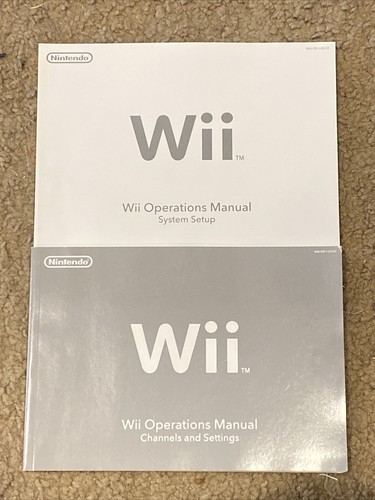 Nintendo Wii Console User Operations Manual Replacements | eBay