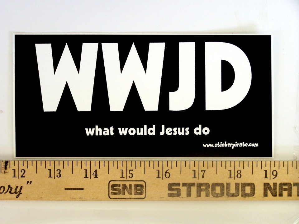 * Magnet * WWJD What Would Jesus Do Magnetic Bumper Sticker | eBay
