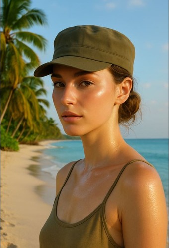 Army Cadet Castro Military Patrol GI Summer washed Cotton Hat Cap Green ...
