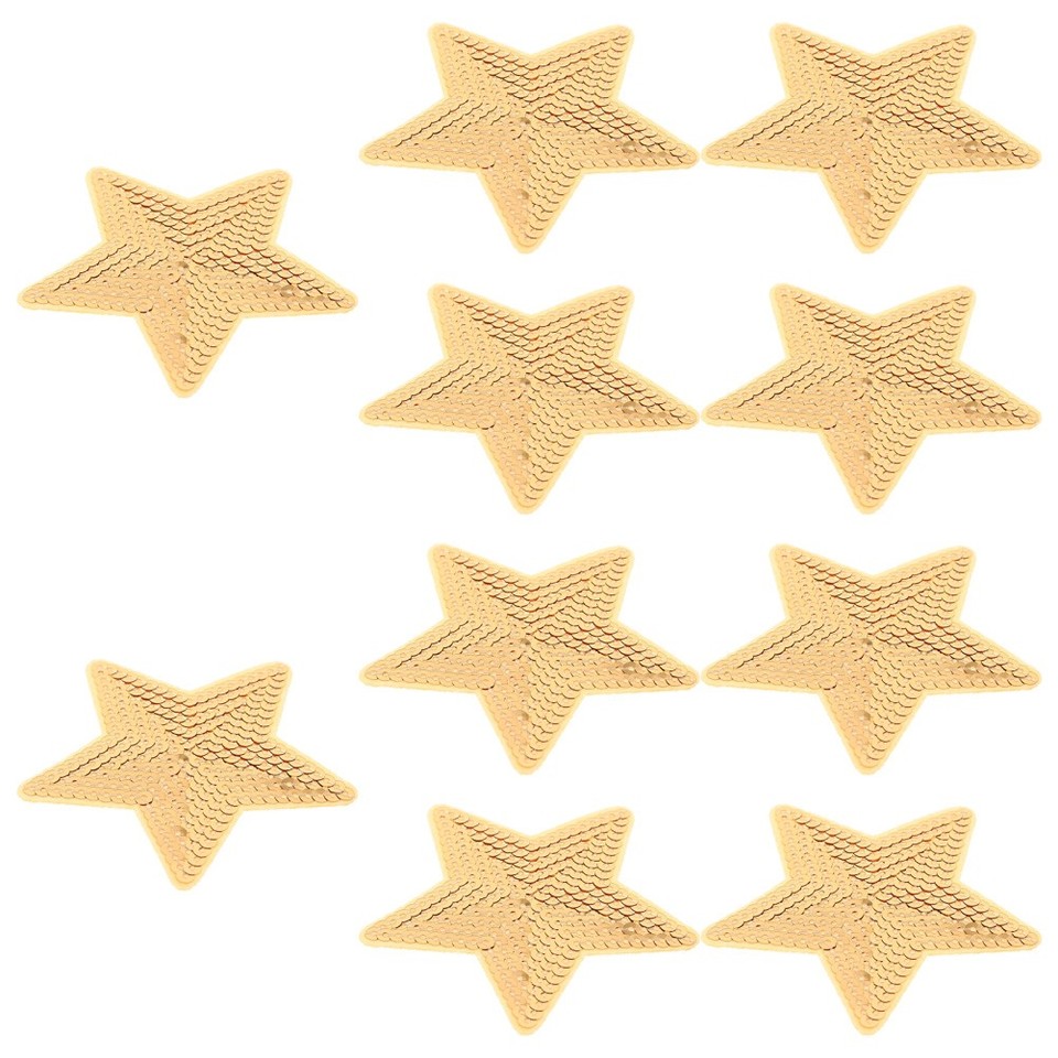 10PC Sequin Embroidered Cloth Stickers DIY Clothing Costumes ...