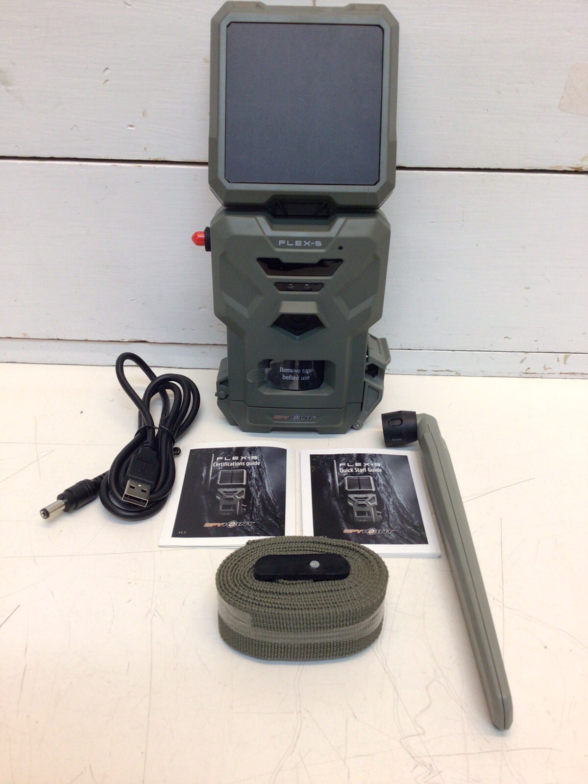 SPYPOINT Flex-S Outdoor Cellular Trail Camera w Integrated Solar Panel ...