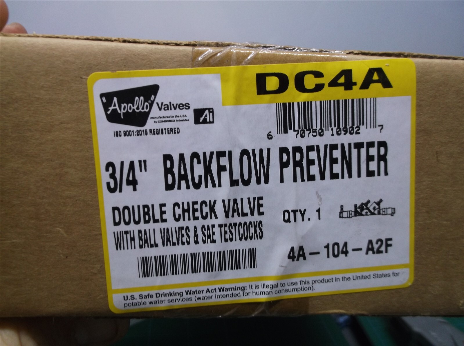NEW Apollo 4A104A2F DC4A Backflow Preventer, | Grelly USA