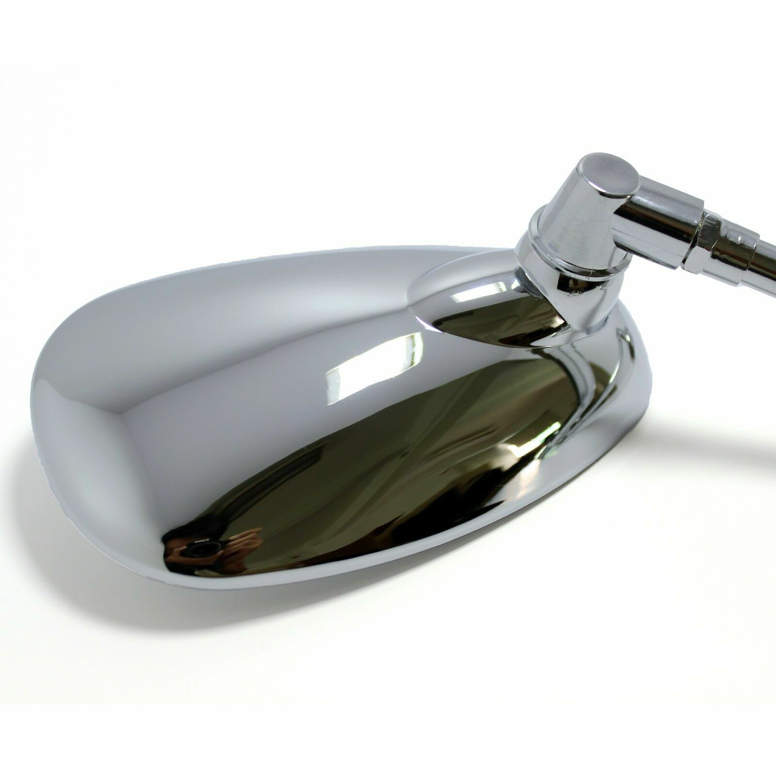 CHROME MOTORCYCLE REAR VIEW MIRRORS LONG STEM FOR HONDA SHADOW VT750 ...