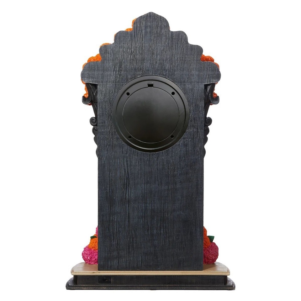 Day of The Dead Clock w/LED Candle Lights & Skulls, dia de los muertos ...