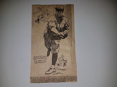 Dolf Adolfo Luque 1933 LaPresse Montreal French Cartoon Sketch RARE! | eBay