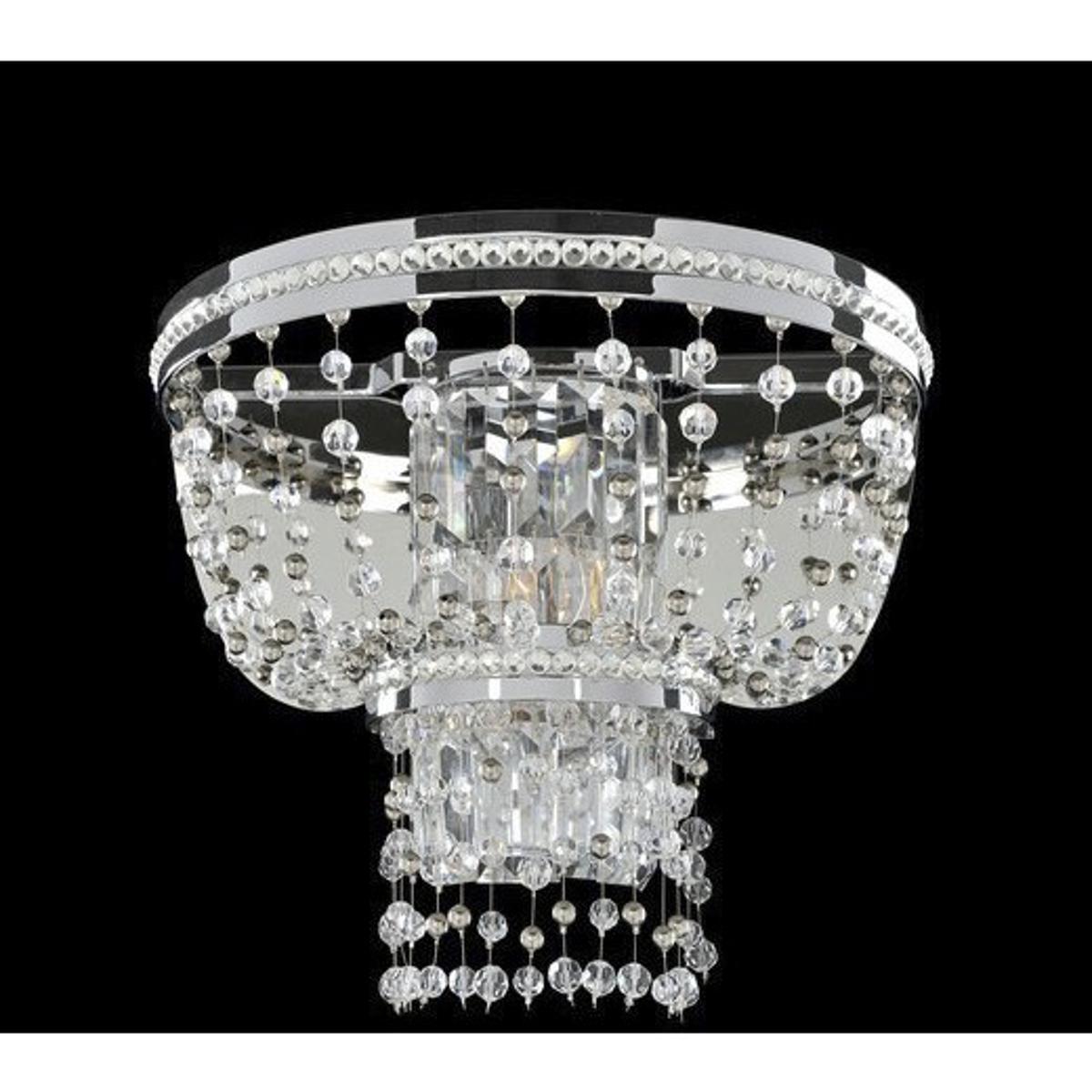 Allegri 020320-010-FR001 Capri 2 Light 13 inch Chrome Wall Sconce Wall ...