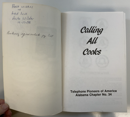 Calling All Cooks by Telephone Pioneers of America Alabama Chapter #34 ...