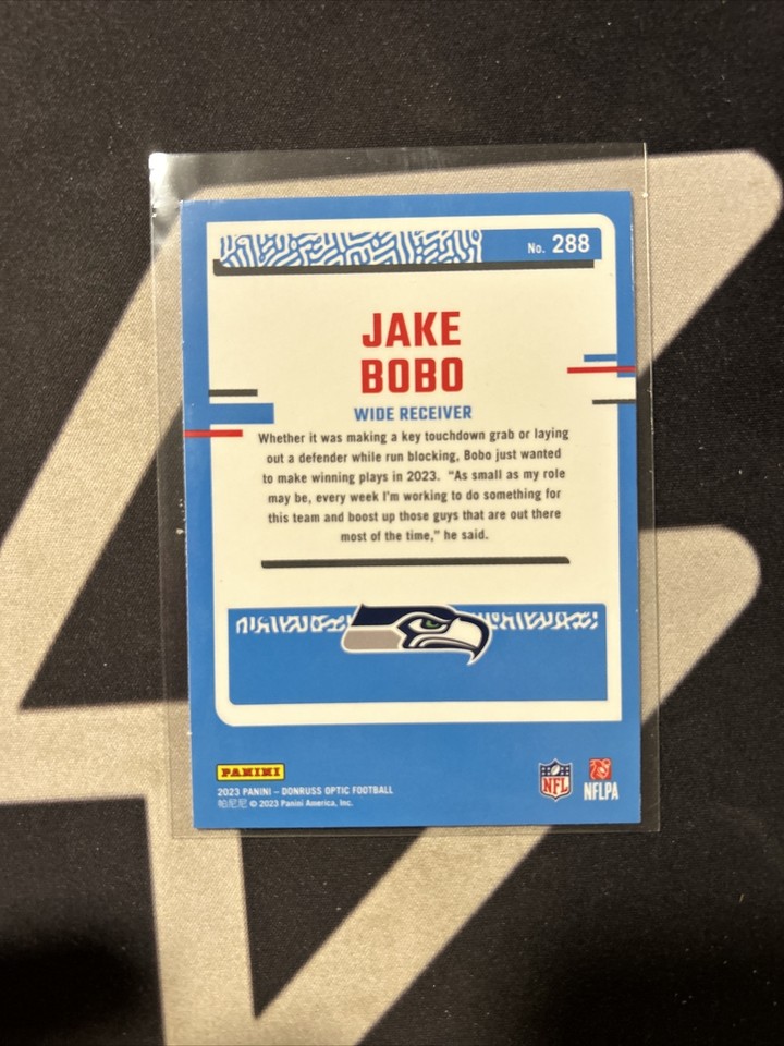 2023 Optic- Jake Bobo #288 (RC) Seahawks | eBay