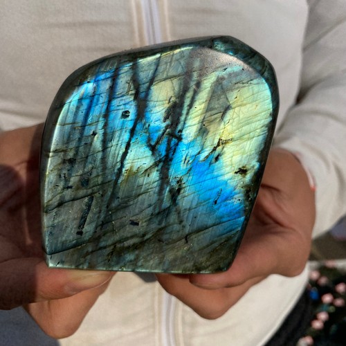 1.5lb Natural Labradorite Quartz Crystal Display Mineral Specimen ...