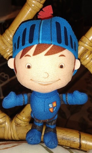 Fisher Price Mike the Knight Plush 7" Blue Armour Red Feather Figure ...