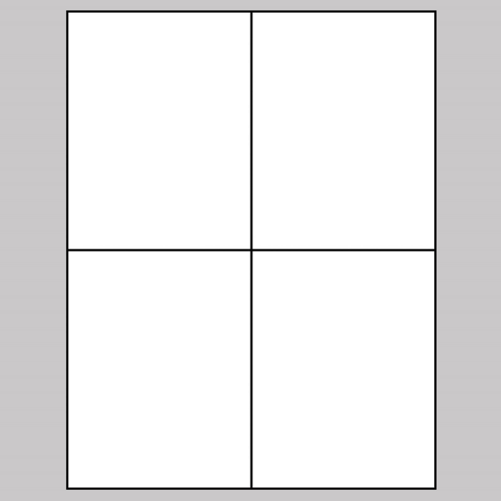 4 -1 1/4 Quarter Sheets Self Adhesive Shipping Mailing Labels 4.25 " x ...