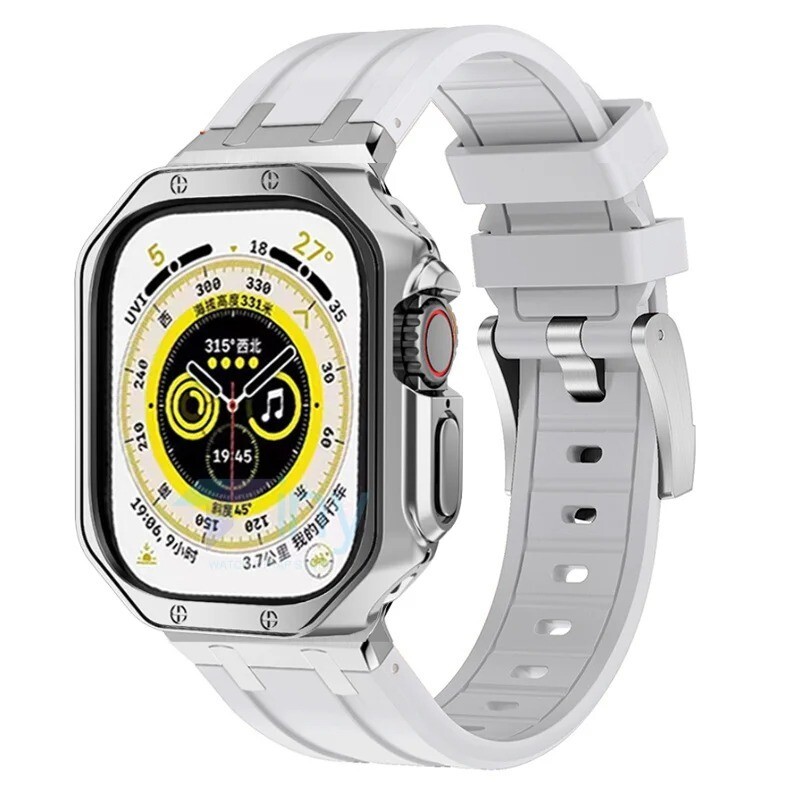 Strap+Case for Apple Watch Ultra Band Fashion Armor TPU Cover ...