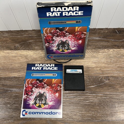 Radar Rat Race Cartridge Commodore 64 With Original Box and Manual 1981 ...
