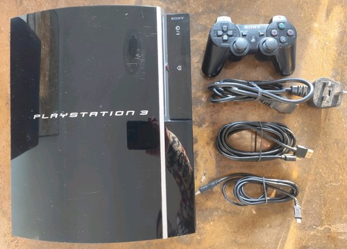Sony PlayStation 3 Piano Black Console (CECHJ03) Free Postage Dualshock ...