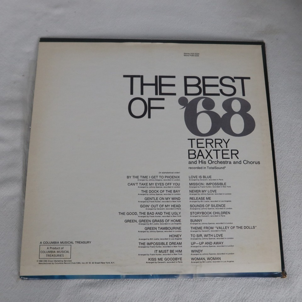 NEW Terry Baxter The Best Of '68 LP Vinyl Record Album | eBay