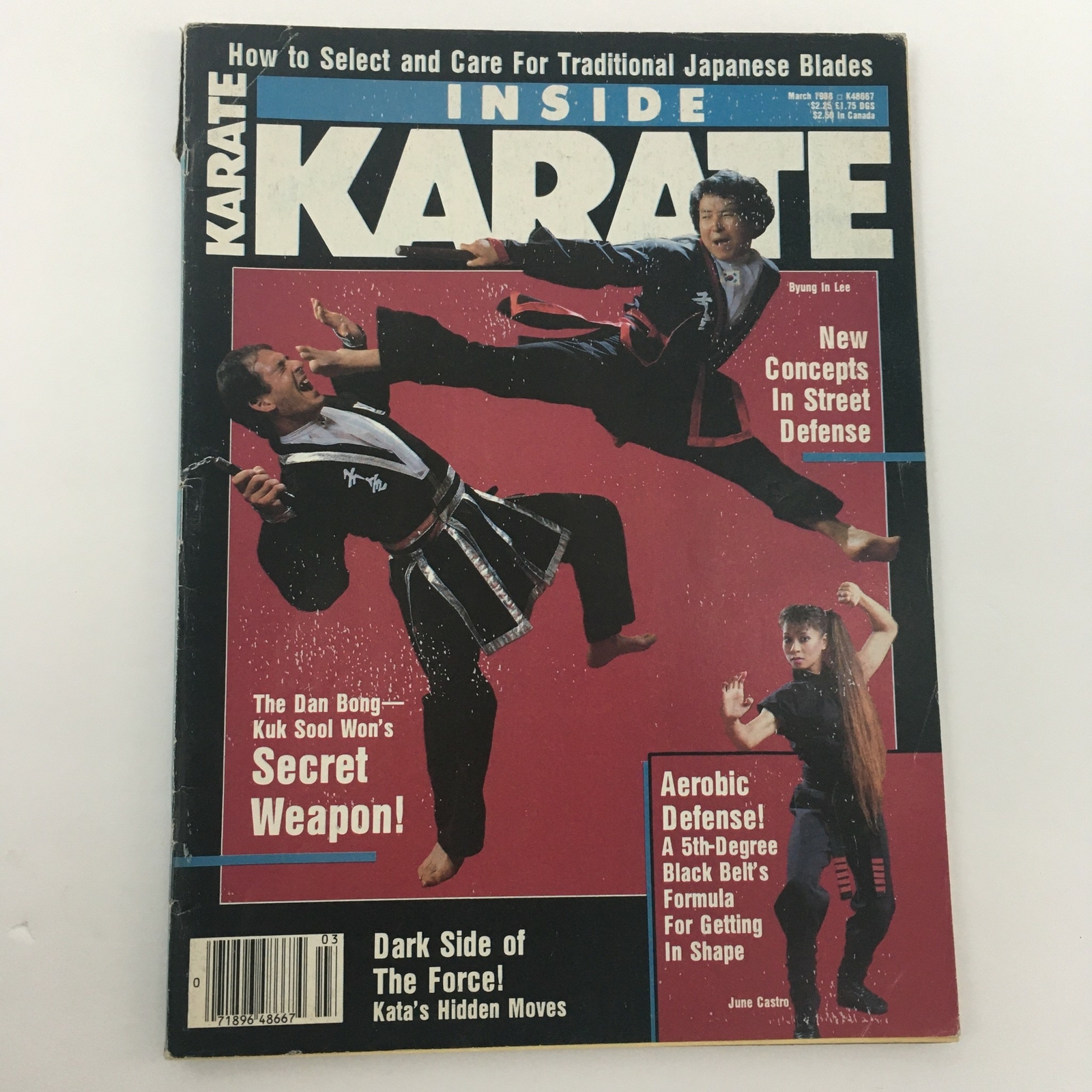 Inside Karate Magazine March 1988 Byung In Lee & June Castro Feature ...