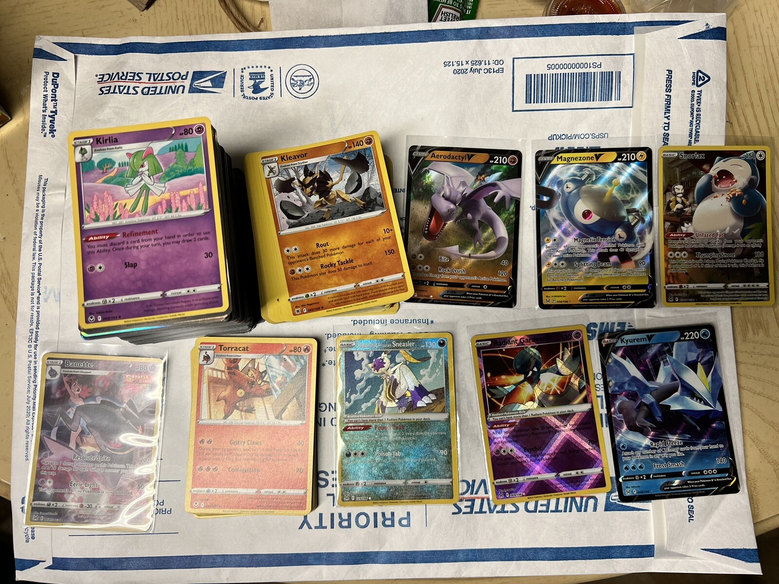 100 POKEMON CARD LOT BUNDLE V EX VSTAR VMAX HOLO REVERSE RARE RANDOM NO ...