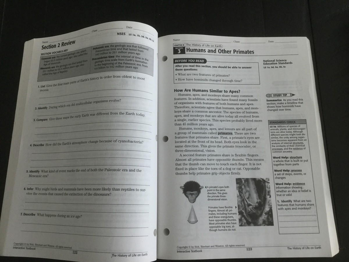 Life Science Textbook 7th Grade Holt Science And Technology