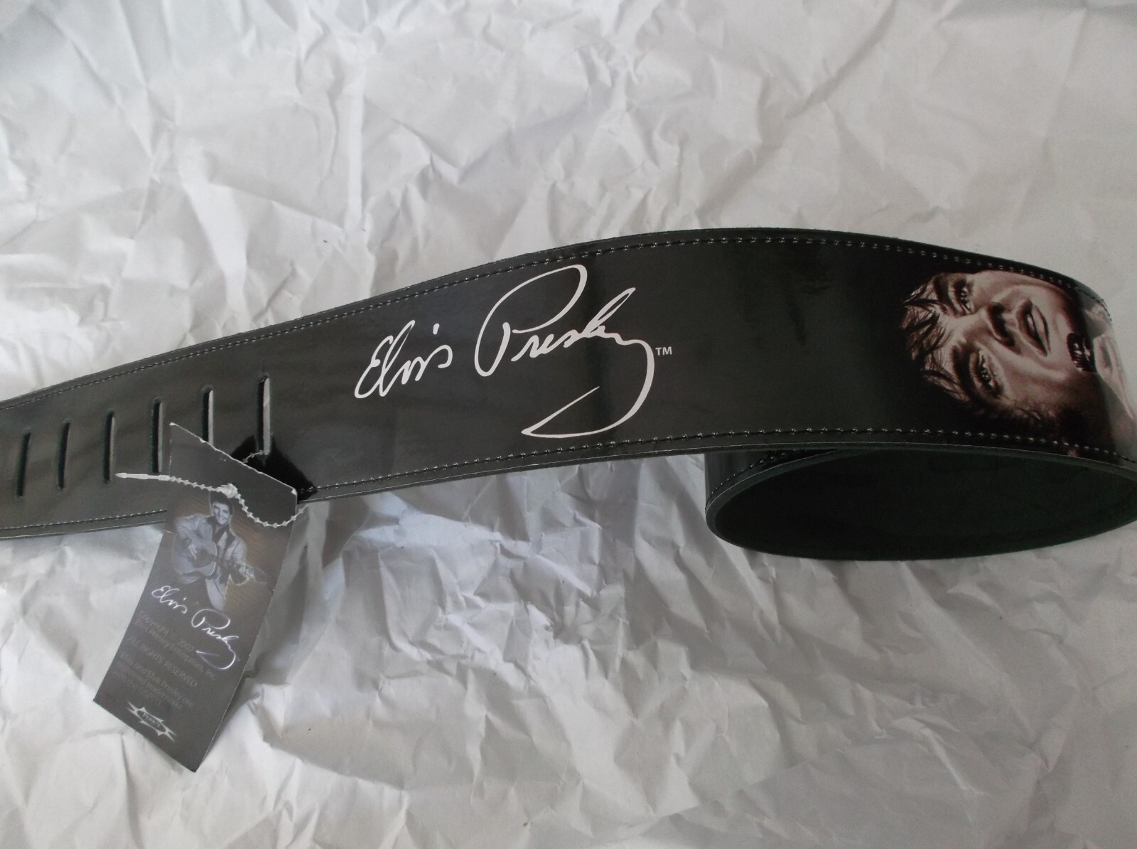 Guitar strap Elvis Presley 2 1/2" width soft leaather | eBay