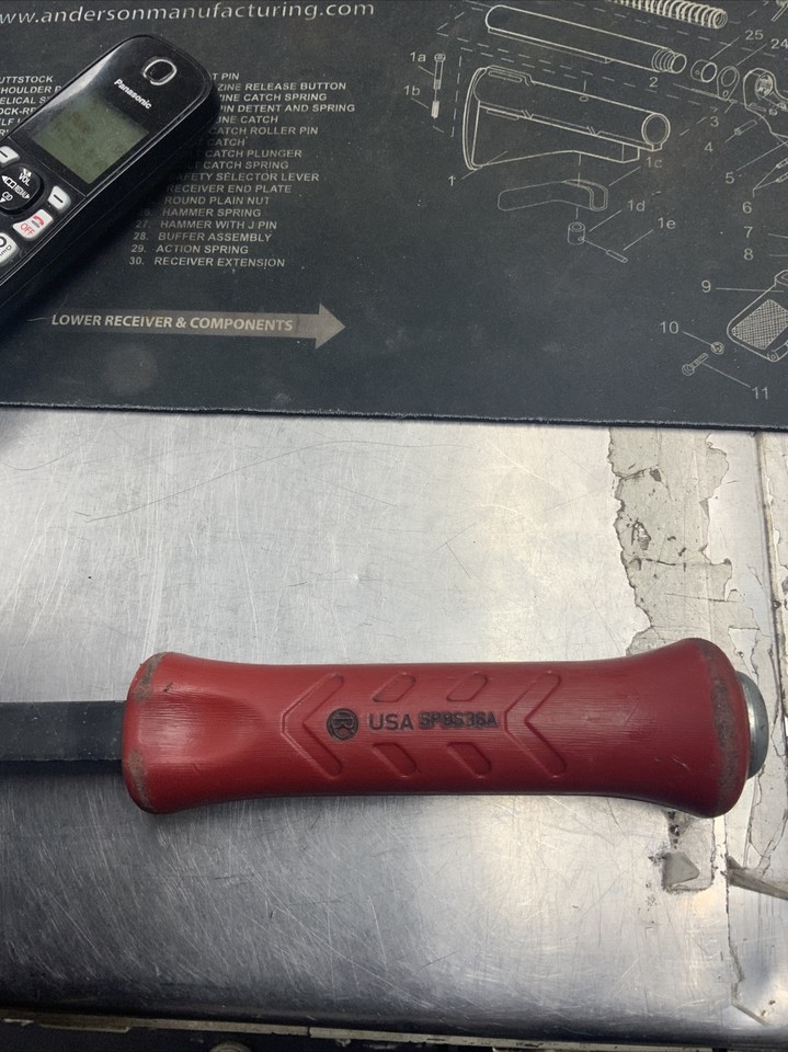 Snap On SPBS36A Pry Bar/Crowbar 36" Long Extreme Striking Pry Bar USA ...