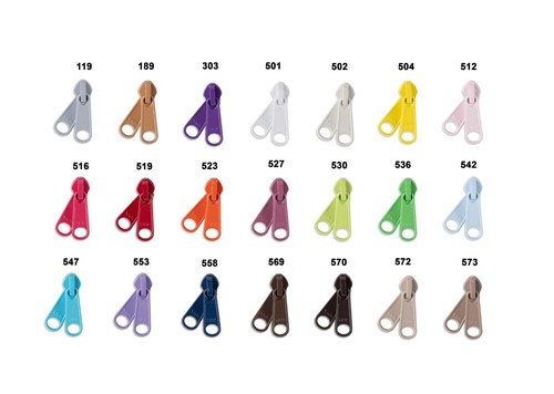 2pcs YKK Zipper Repair Kit #5 Reversible Long Pulls Non-Lock Nylon Coil ...