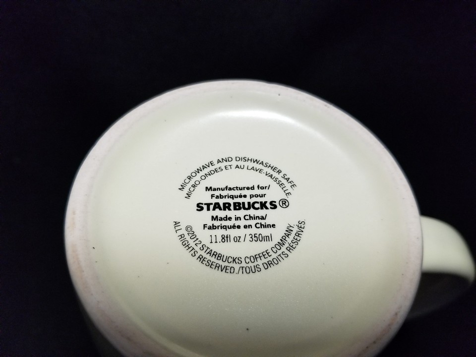 Starbucks Tazo Logo Tall Ceramic Tea Coffee Mug Cup Drink Mug 11.8 Fl ...