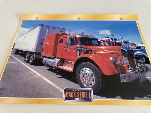 Mack Series L 1950 Golden Age Card Passion Truck Atlas | eBay
