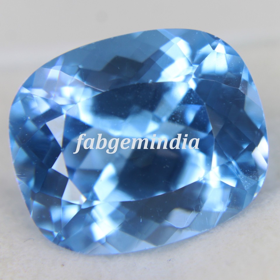16+ Ct Certified Natural Jeremejevite Brilliant Cut Cushion Loose ...