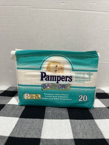 [ 1 Pack ] Pampers Baby Dry Stretch Plastic Diapers Size Premie 20 ...