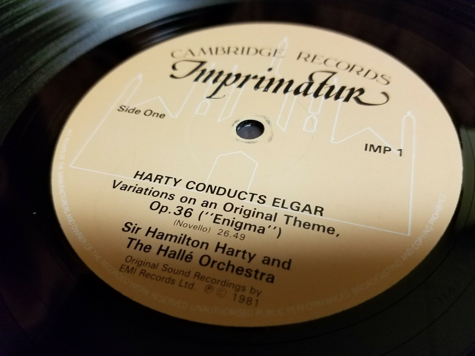 Hamilton Harty conducts Elgar 33RPM IMP1 Mono vinyl LP! Like new! | eBay