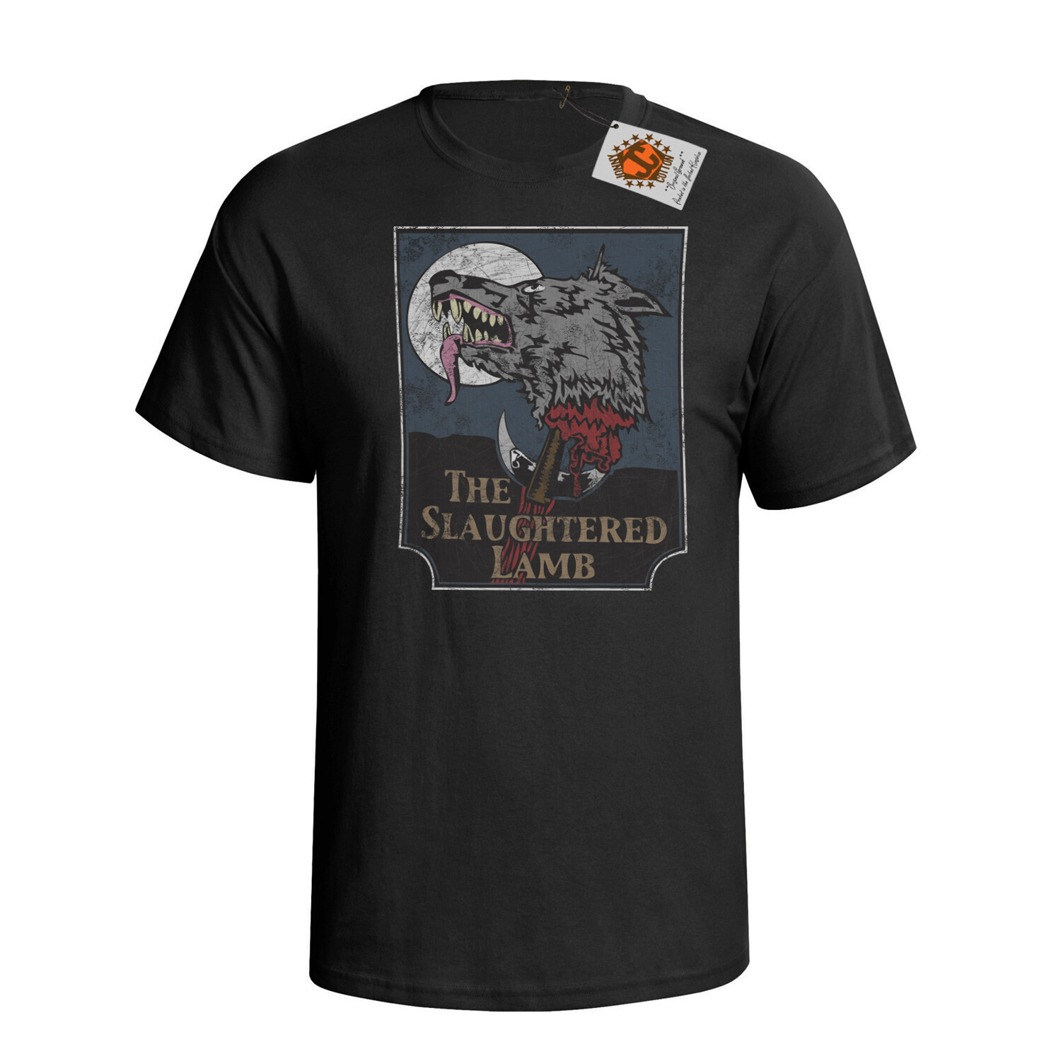 The Slaughtered Lamb Mens Quality Cotton T-Shirt Movie American ...