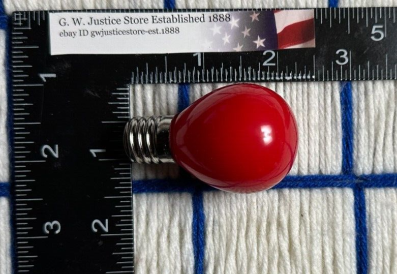 rudolph ROUND NOSE frostie santa C9 FIRE ENGINE RED LIGHT BULB 10w E17 ...