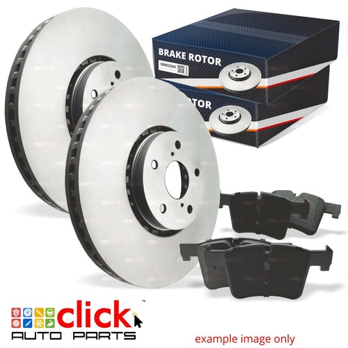 REAR Disc Rotors and Brake Pad SET for Nissan PATROL 2.8L 4.2L 4.5L GQ ...