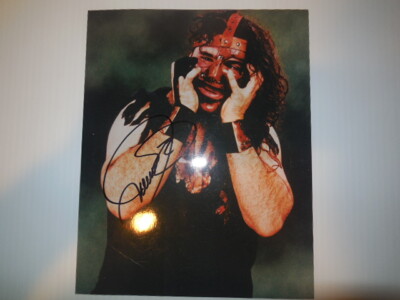 1 wwf mankind signed 8x10 photo | eBay