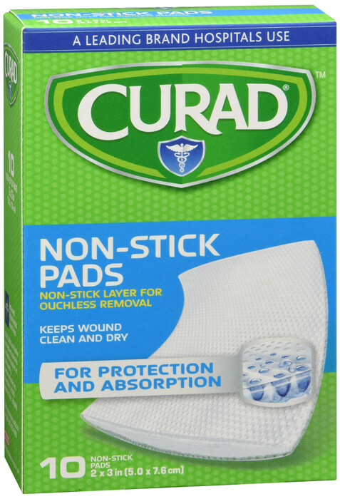 CURAD PAD NON-STICK 2"X3" 10CT X 3 BOXES (30 TOTAL PADS) | eBay