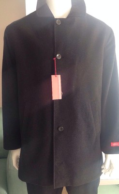 Sarar Men's Charcoal Gray Wool Coat Jacket Size Large | eBay