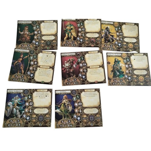 Descent Journeys in The Dark 2nd Ed 8 Replacement Hero Cards Dungeons ...