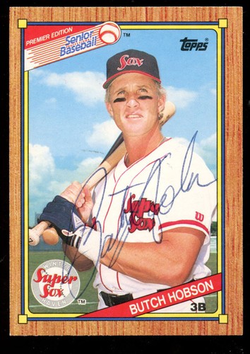 Butch Hobson #49 signed autograph auto 1989 Topps Senior League ...
