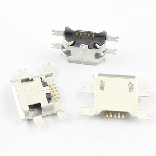5Pcs New Micro USB B Type Female 5 Pin SMT SMD 5 Socket Connector 4 ...