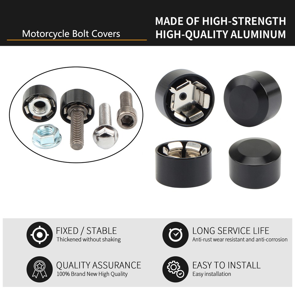 Engine Bolt Covers Cap Kit for Harley M8 Touring Road Street Glide 17 ...