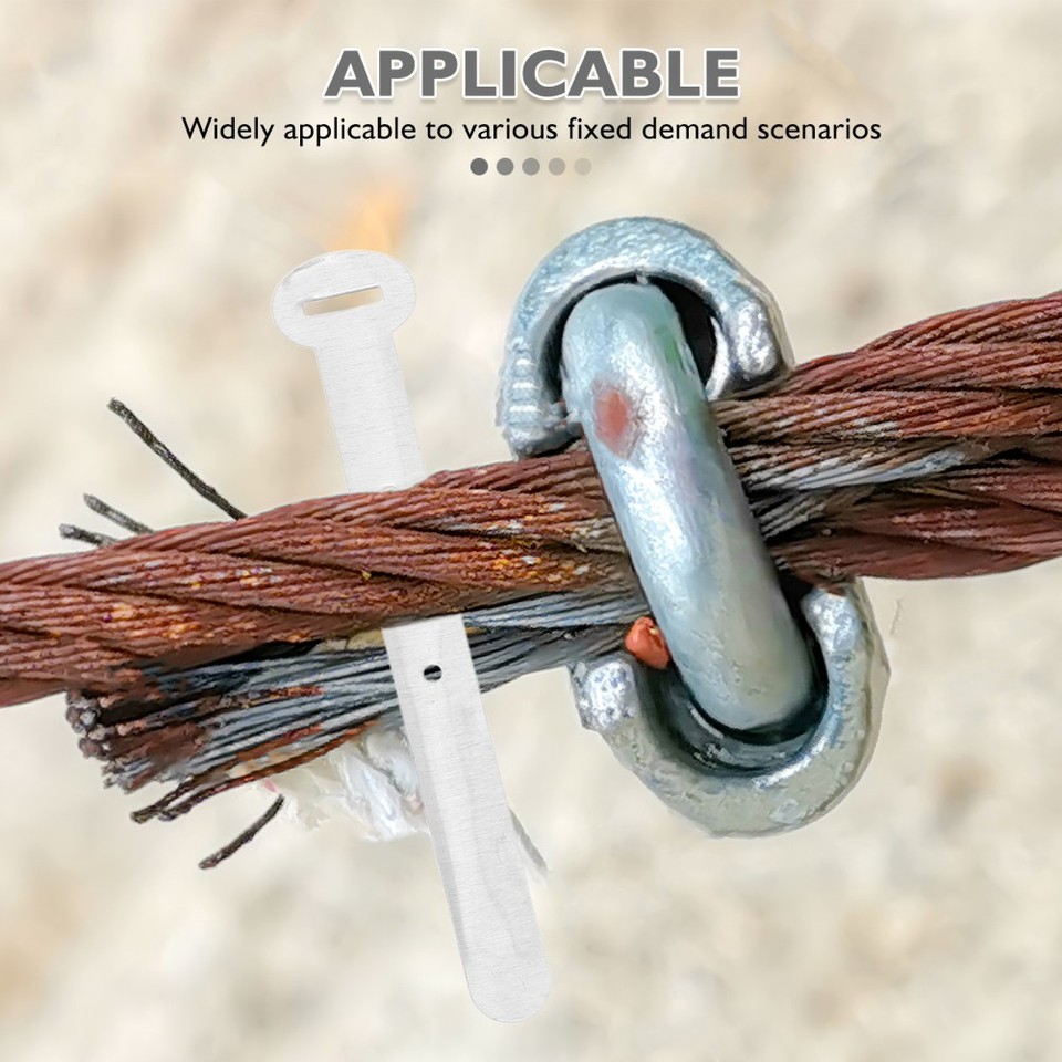 325 Pcs Steel Wire Tie Zip Ties Electrical Wiring Clip Cable Repair ...