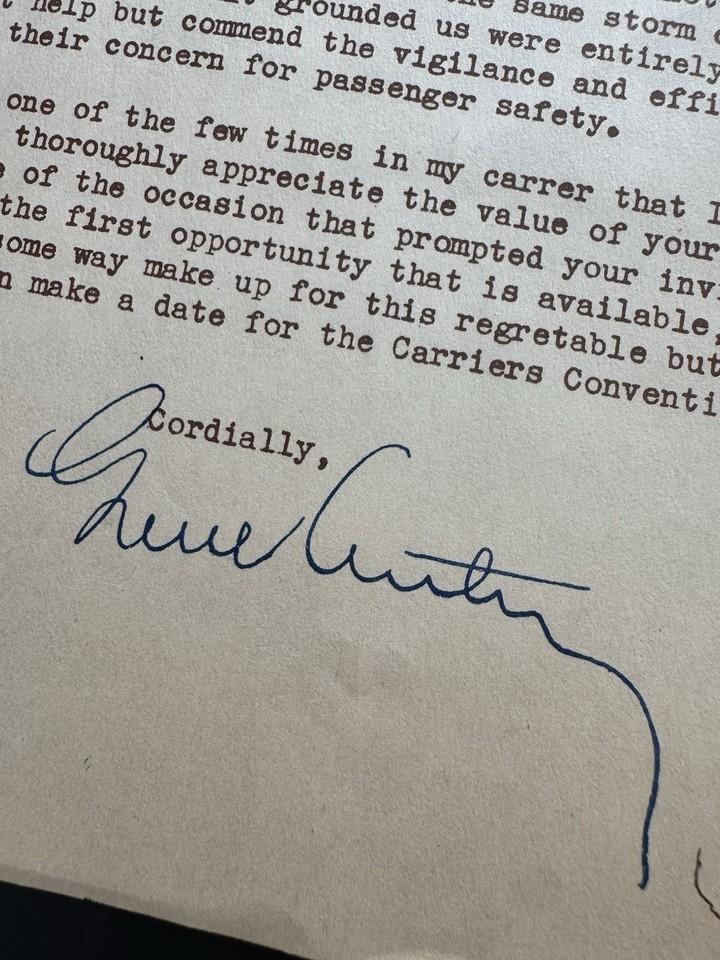 Antique Vintage Letter From GENE AUTRY Signed Autograph June 11, 1941 ...