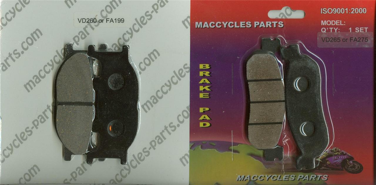 Italjet Disc Brake Pads Jupiter 150 2002-2003 Front & Rear (2 sets) | eBay