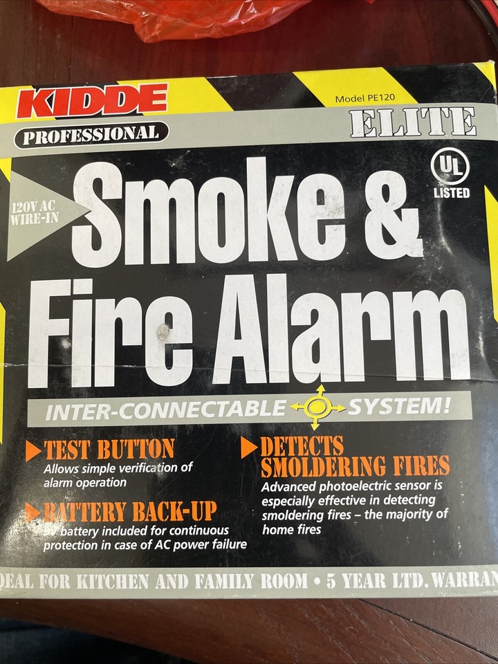 Kidde PE120 120V Photoelectric Wire-in Smoke Alarm | eBay