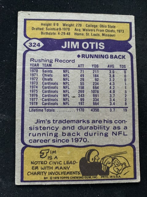 1979 Topps - #324 Jim Otis for sale online | eBay