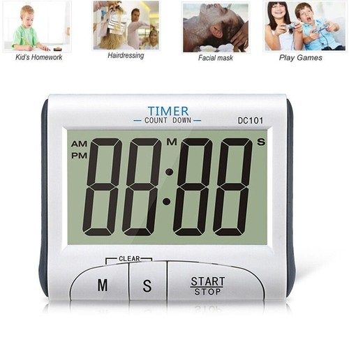 Digital Kitchen Countdown Alarm Timer Magnetic Stand Timer Clock for ...
