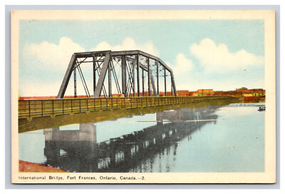International Bridge Fort Frances Ontario Canada Postcard | eBay