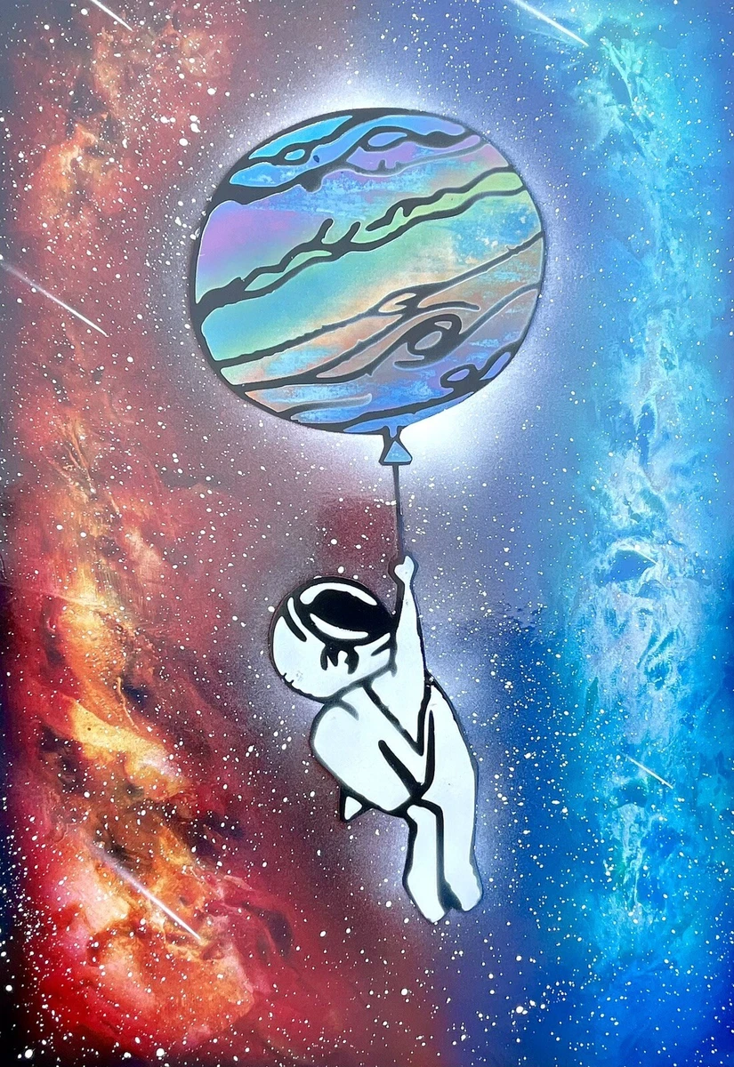 Astronaut Floating In Space Art