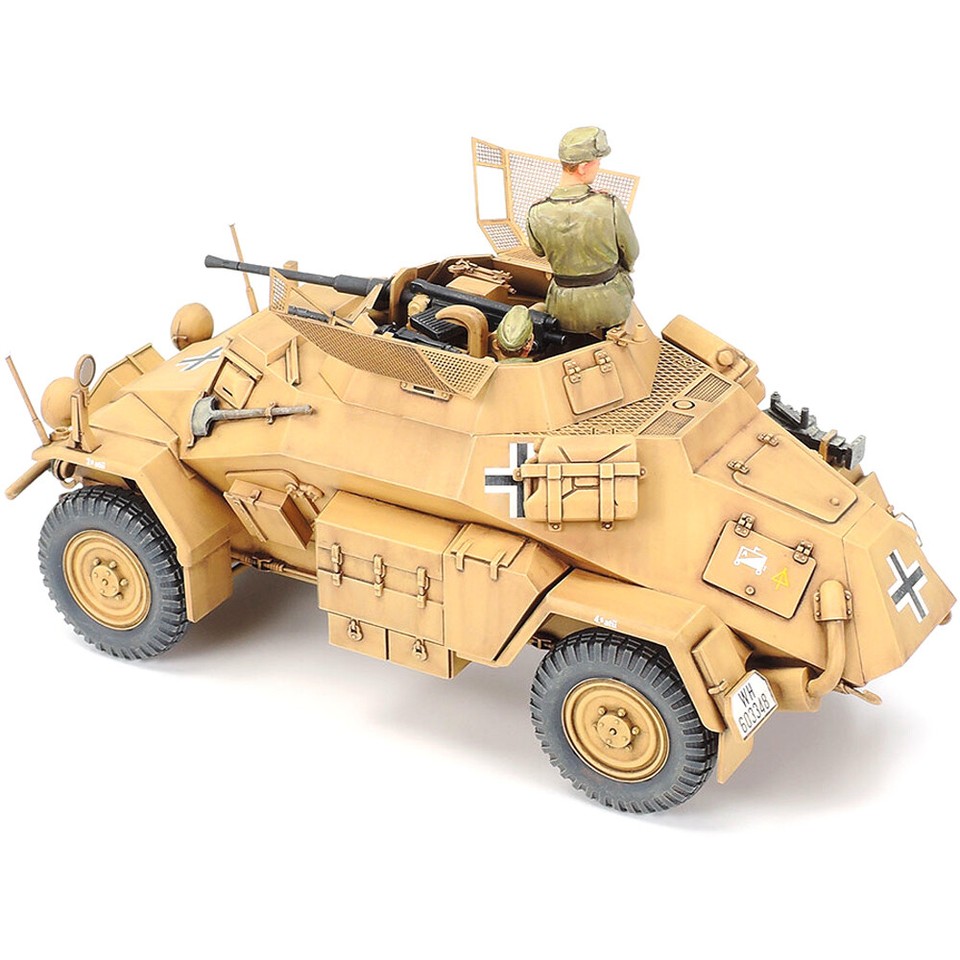 Tamiya 35286 German Armoured Car Sd.Kfz.222 Africa Korps 1:35 Scale ...