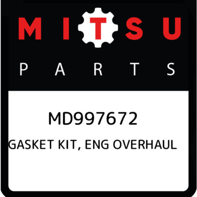 MD997672 Mitsubishi Gasket kit, eng overhaul MD997672, New Genuine OEM ...